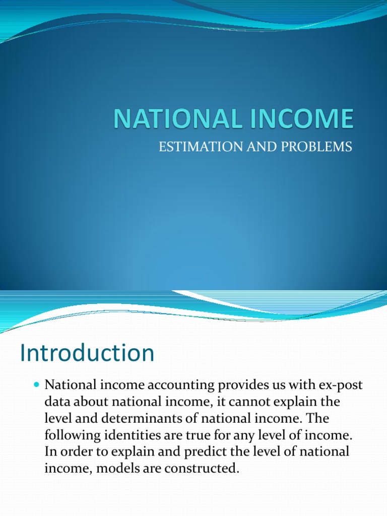 National Income | PDF | Measures Of National Income And Output | Output ...