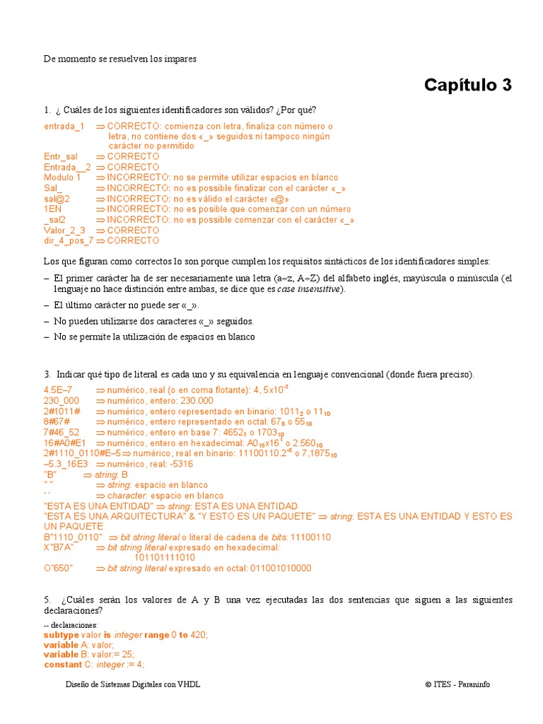 Ejerciciosweb VHDL | PDF