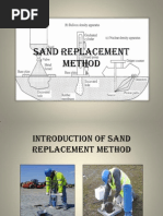 Sand Replacement Test | PDF | Density | Soil