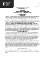 Humulin R U-500 Dosage Conversion Guide | PDF | Syringe