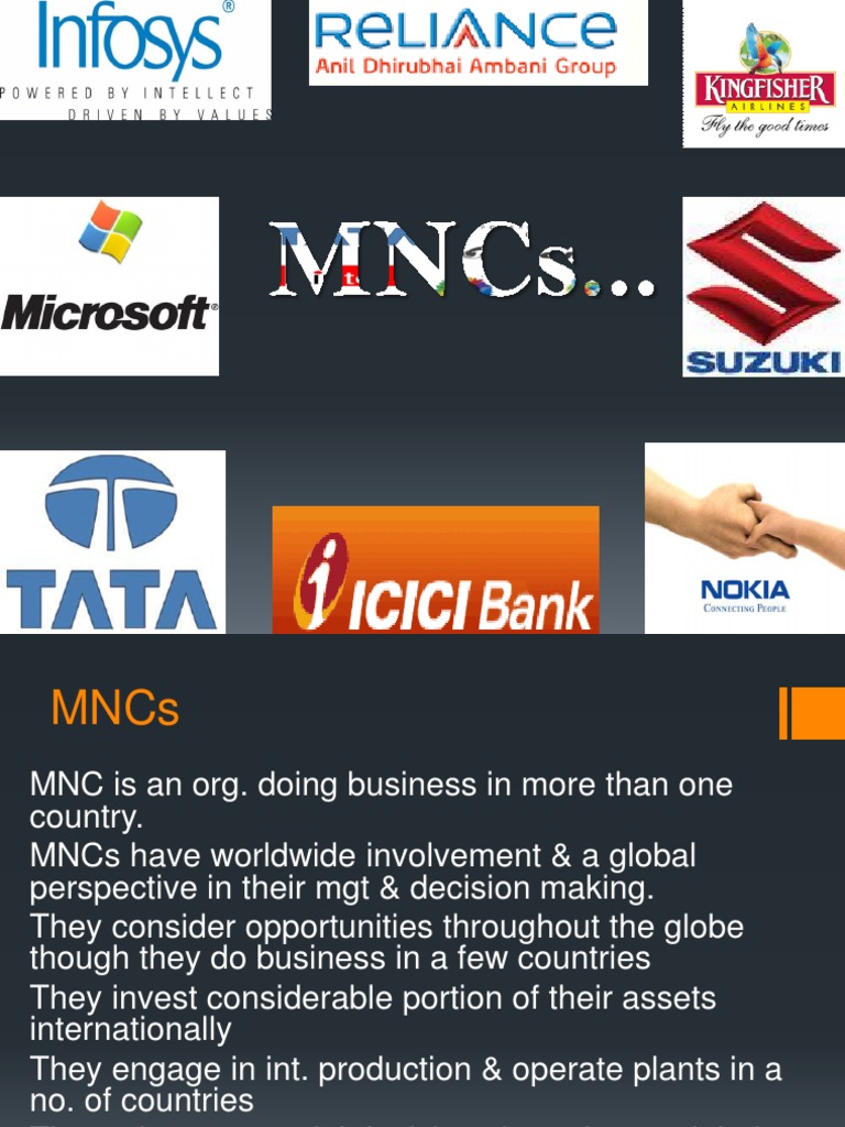 MNC | Multinational Corporation | Mergers And Acquisitions