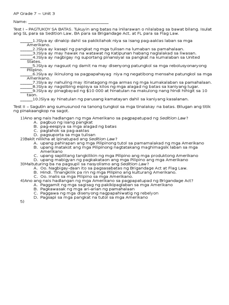 AP Grade 7 | PDF