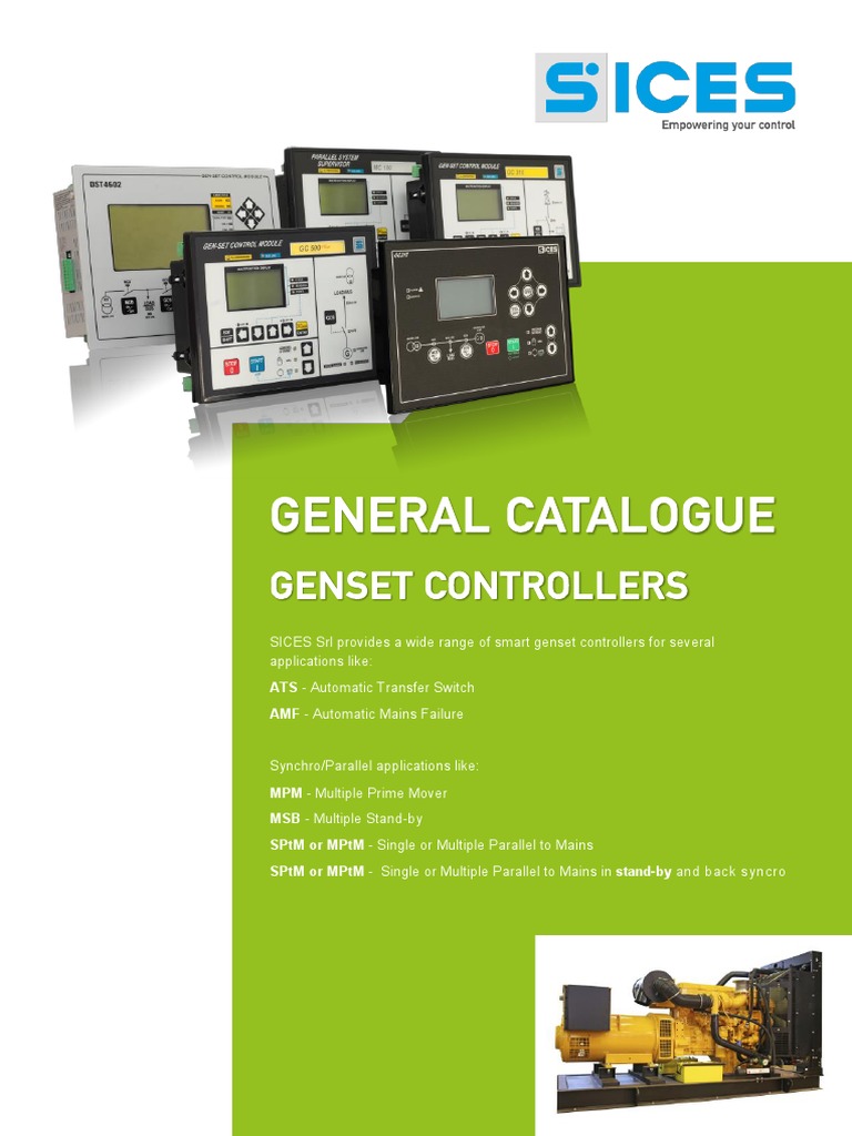 SICES Genset Controllers Catalogue | PDF | General Packet Radio Service ...