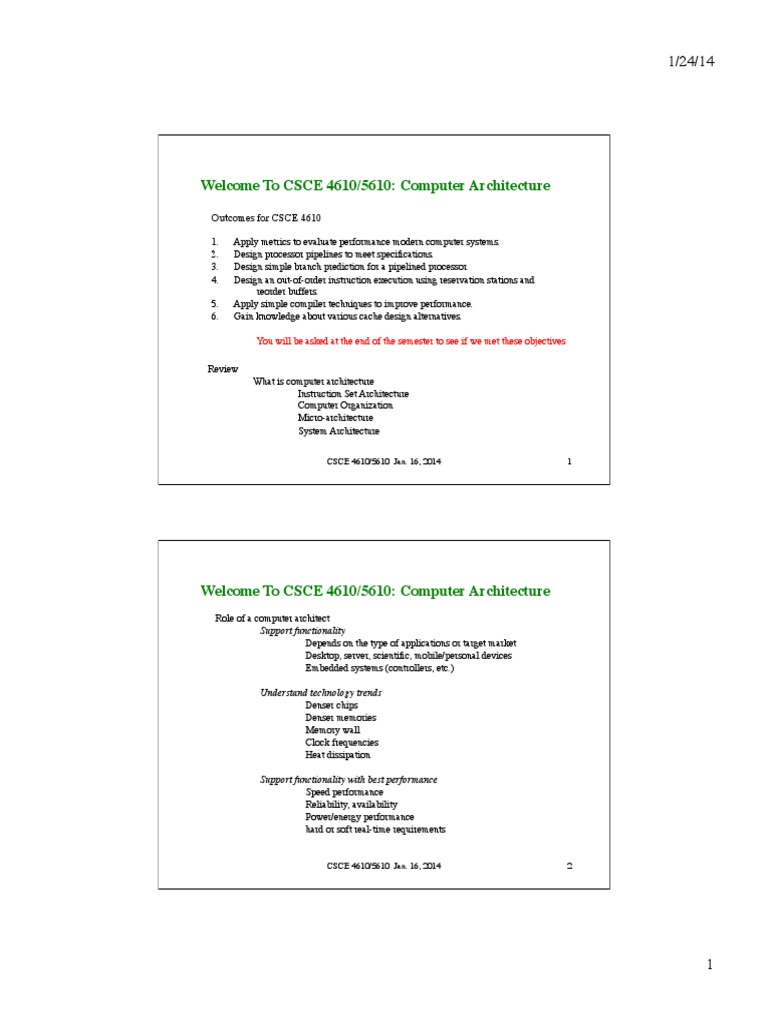 Advanced Computer Architecture | PDF | Central Processing Unit | Computer Architecture