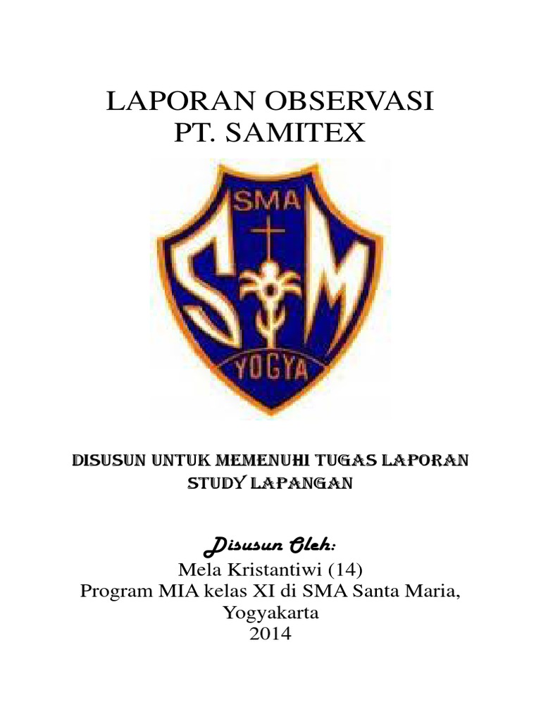 Observasi Proses Produksi PT. Samitex | PDF | Sains & Matematika