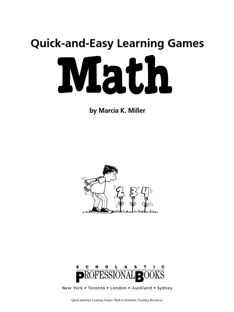 Quick and Easy Math Games | PDF | National Council Of Teachers Of ...