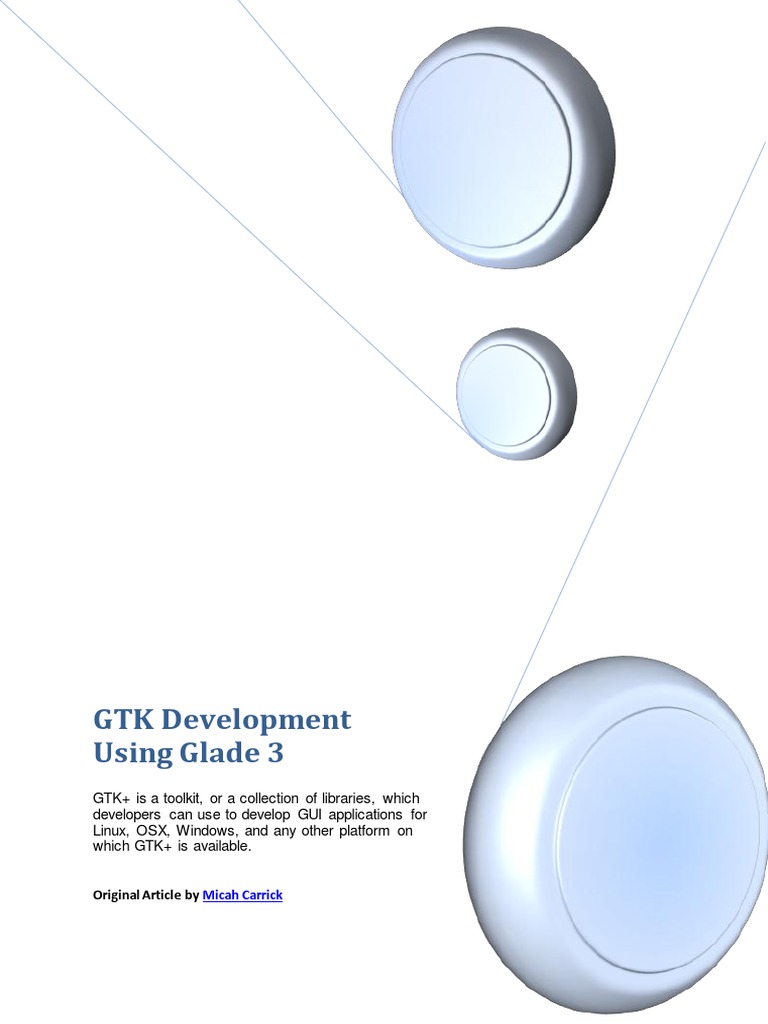 Gtk Development Using Glade 3 Pdf C Programming Language Widget Gui 