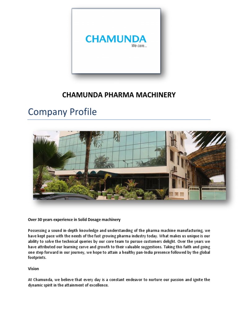 Chamunda Pharma Machinery | PDF | Horsepower | Machines