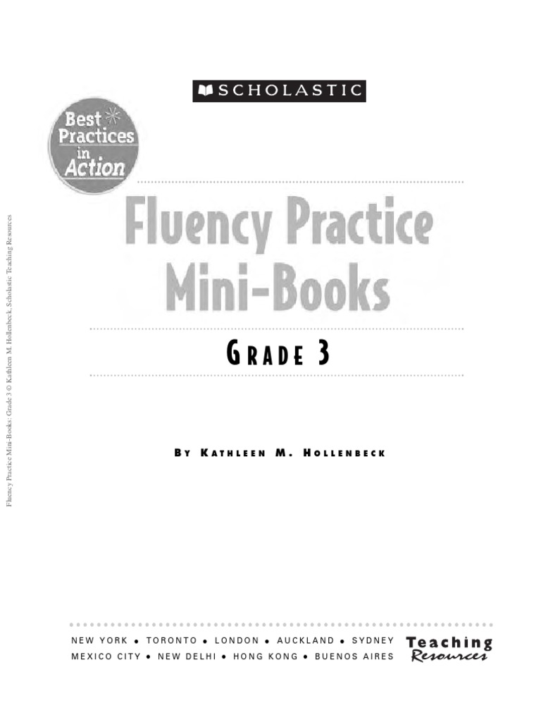 FluencyPracticeMini Books | PDF | Reading Comprehension | Reading (Process)