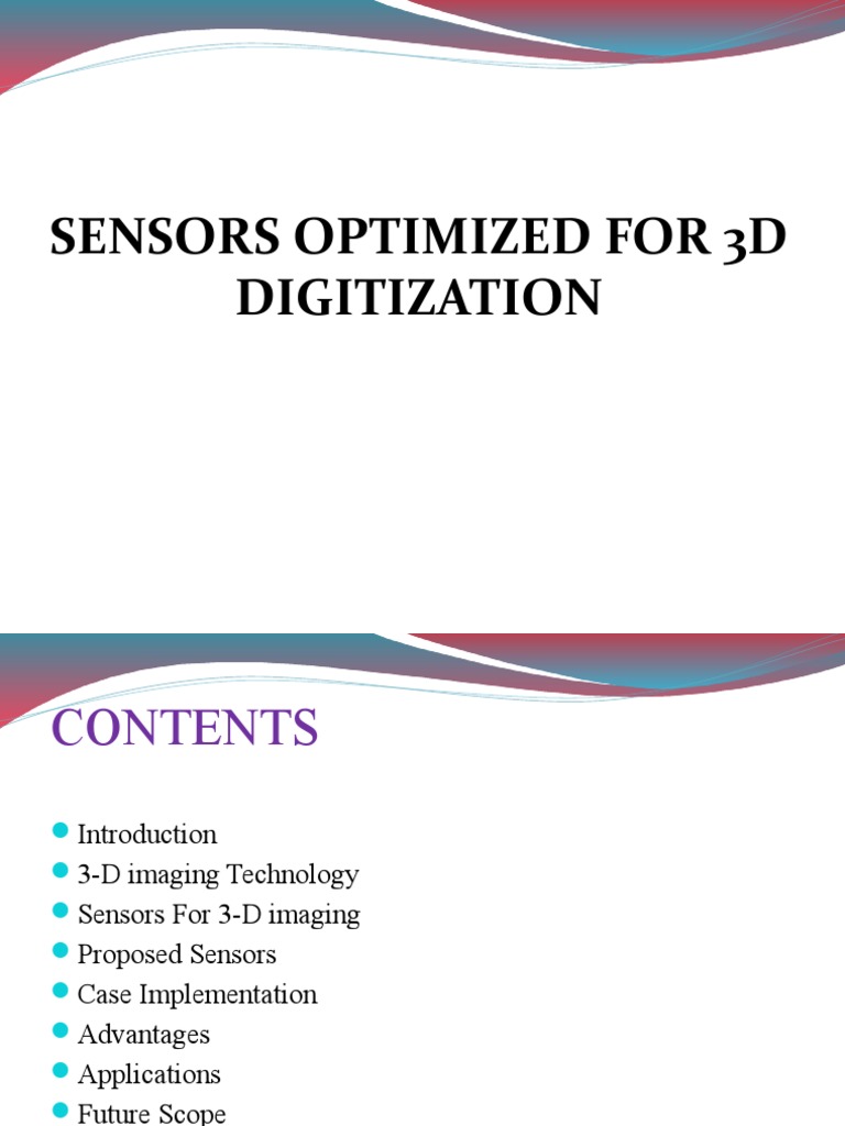 Sensors On 3D Digitization | PDF | Sensor | Equipment