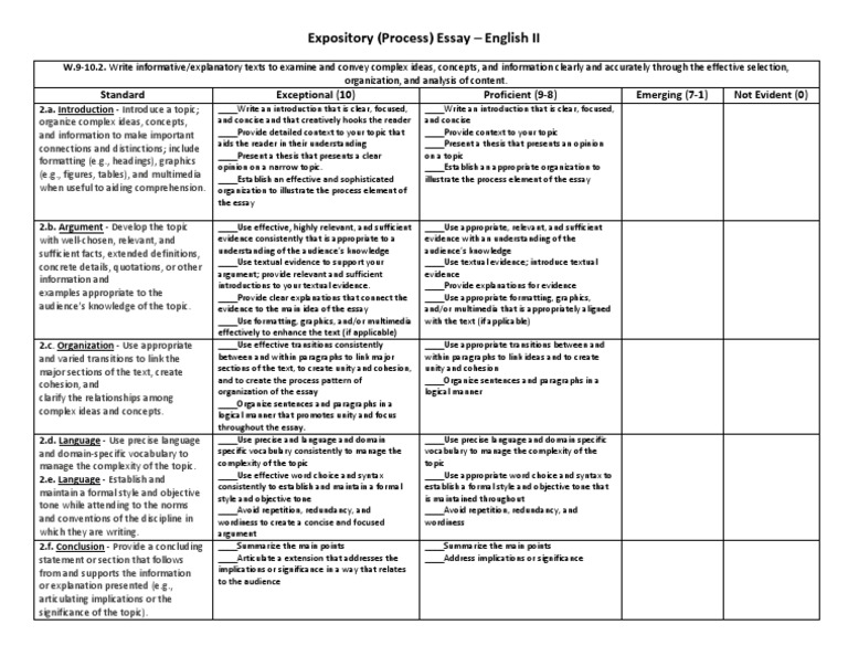 Write Expository Process Essay | PDF | Essays | Logical Consequence