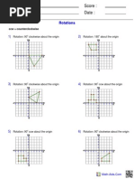 Transformation Review Answer Key | PDF | Cartesian Coordinate System ...