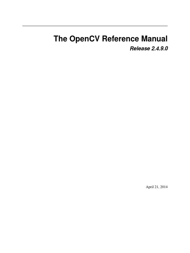 Manual de Referencia Opencv | PDF | Data Type | C++