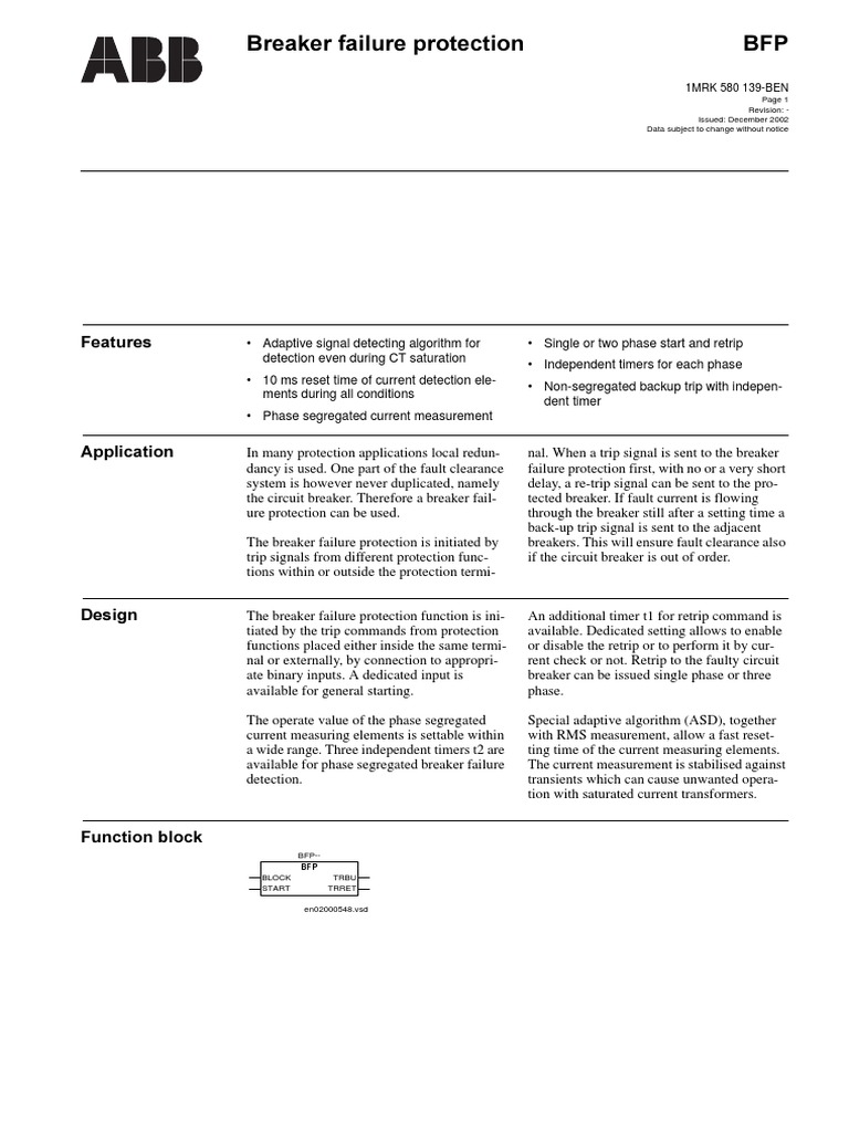 Breaker Failure Protection | PDF | Electronic Engineering | Electronics