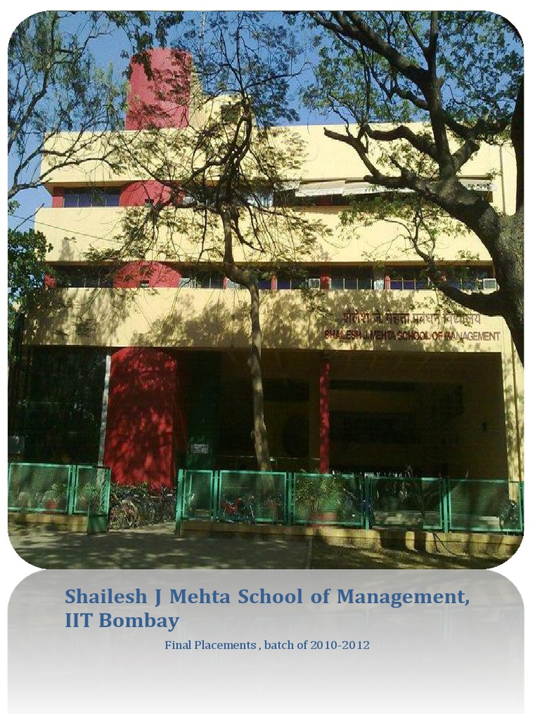 Record Placements at SJMSOM, IIT Bombay: An Analysis of the Successful ...