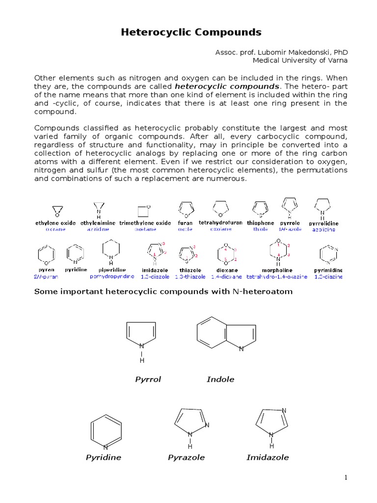 Heterocyclic-compounds.doc | Pyridine | Heterocyclic Compound