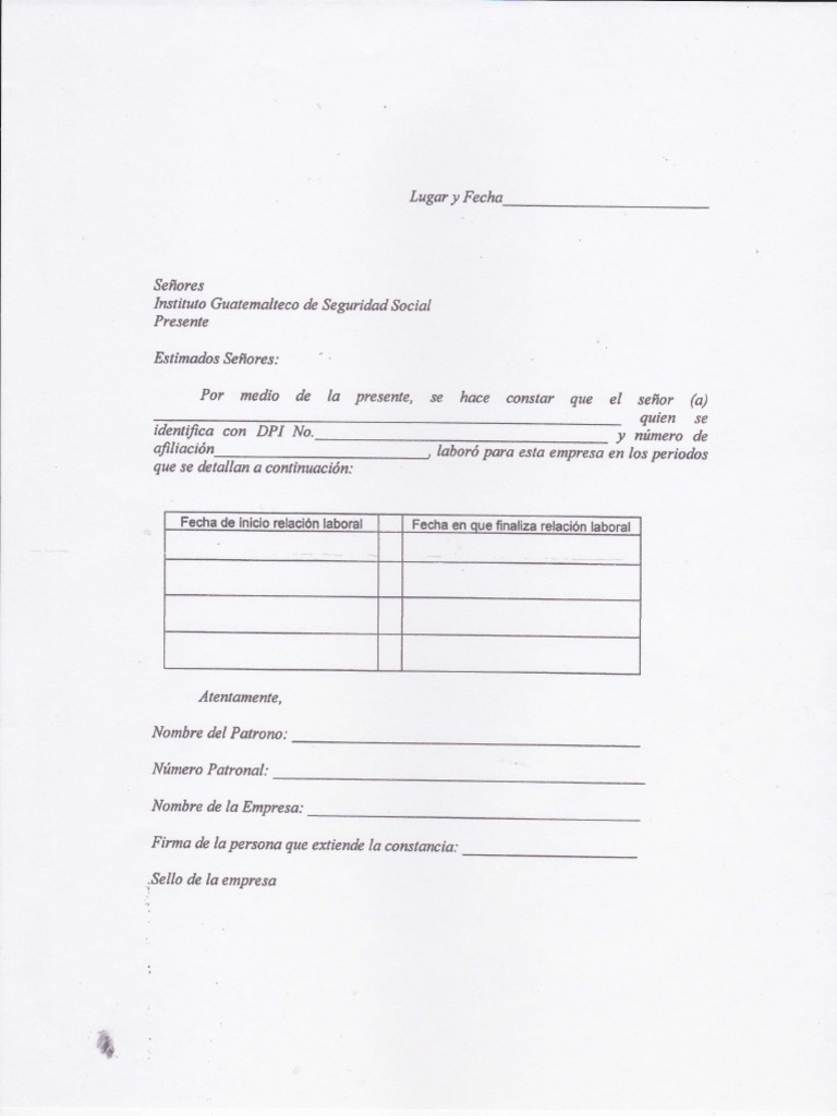 Carta Ivs Igss Pdf