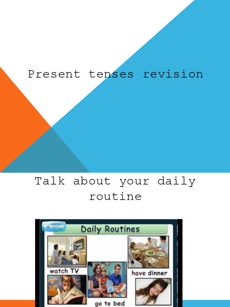 Present Tenses Review | PDF | Self-Improvement | Wellness
