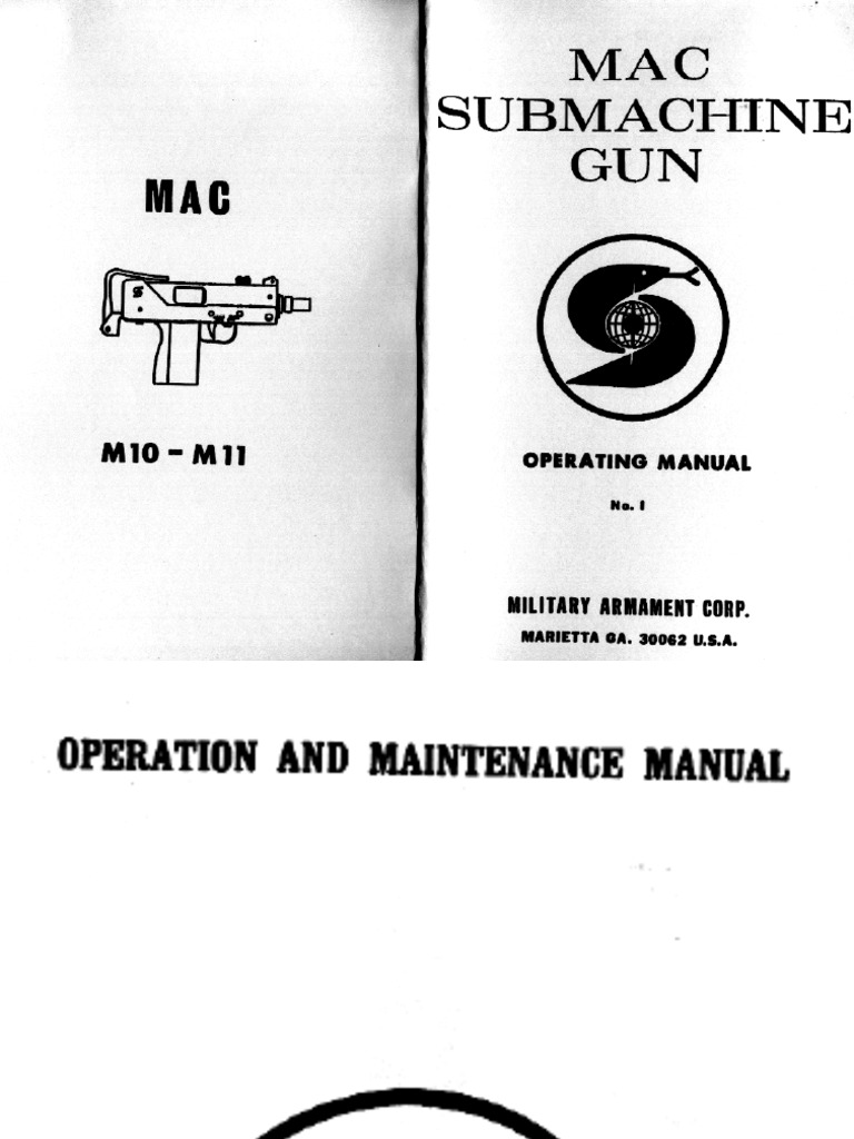 Mac 10-11 SMG Operating Manual | PDF