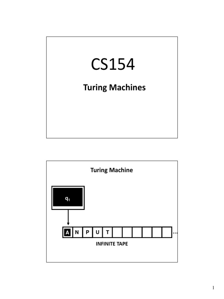 Lec7 Print Turing Machines Stanford Pdf Computability Theory Models Of Computation