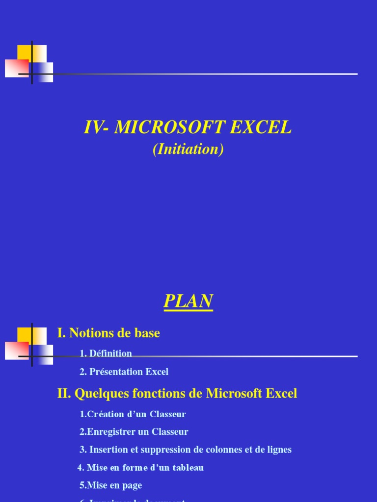 Excel 1 | PDF | Microsoft Excel | Feuille de calcul