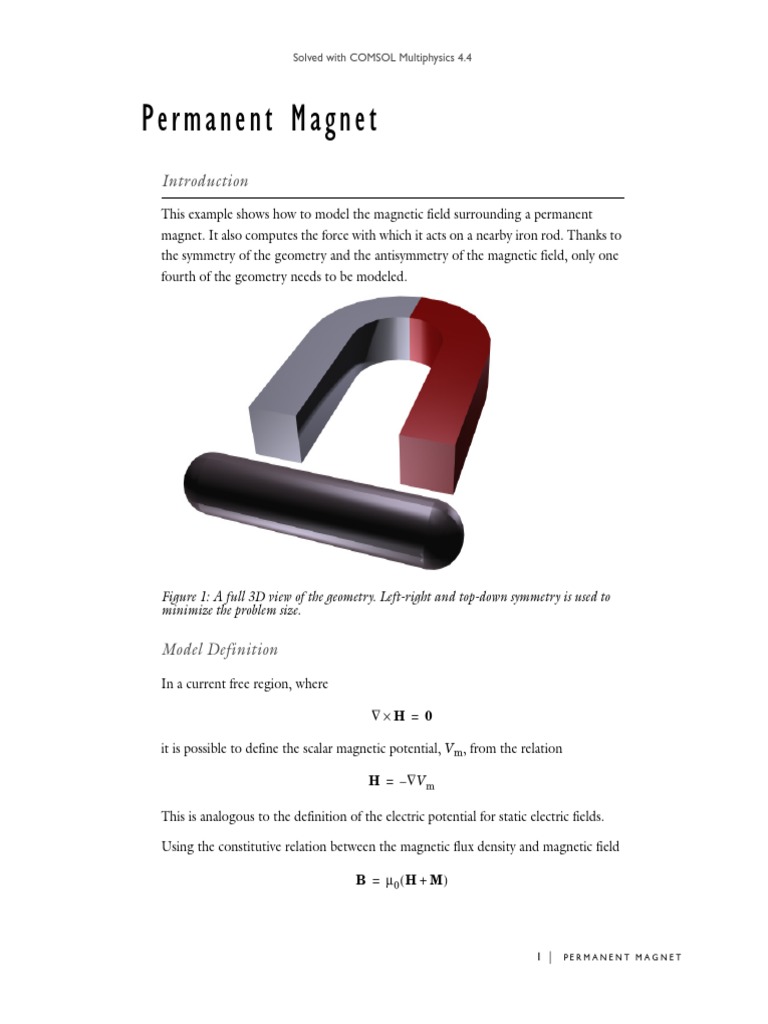 Models - Acdc.permanent Magnet | PDF | Magnetic Field | Flux