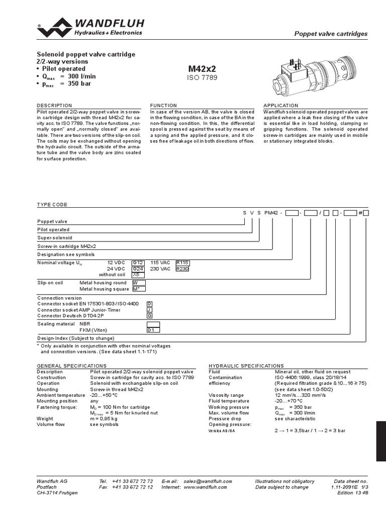 Solinoid Popet Valve | PDF | Valve | Electrical Connector