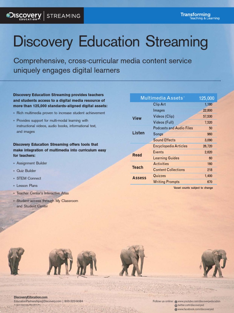 Discovery Education Streaming Overview | PDF
