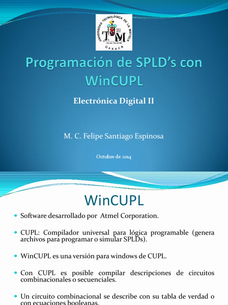 04 Programacion de SPLDs Con WinCUPL | PDF | Puerta lógica | Aritmética