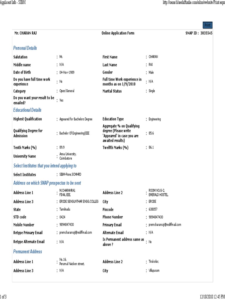 Snap | PDF | Test (Assessment) | Academia