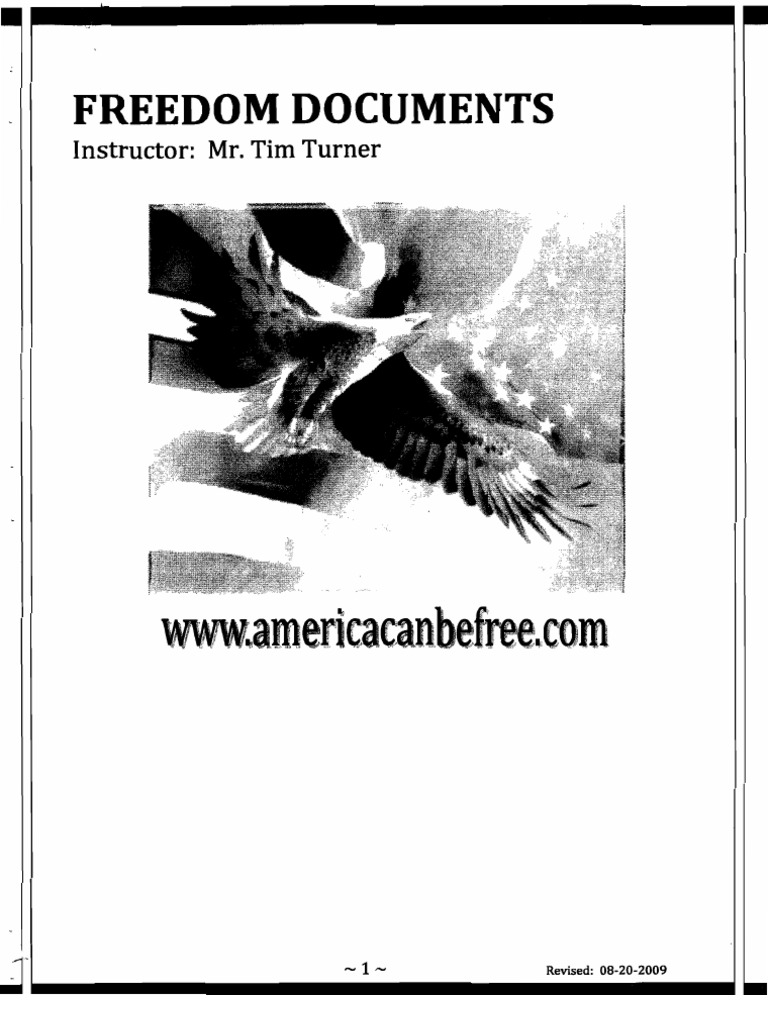 Tim Turner Freedom Documents Overview | PDF | Admiralty Law | Government