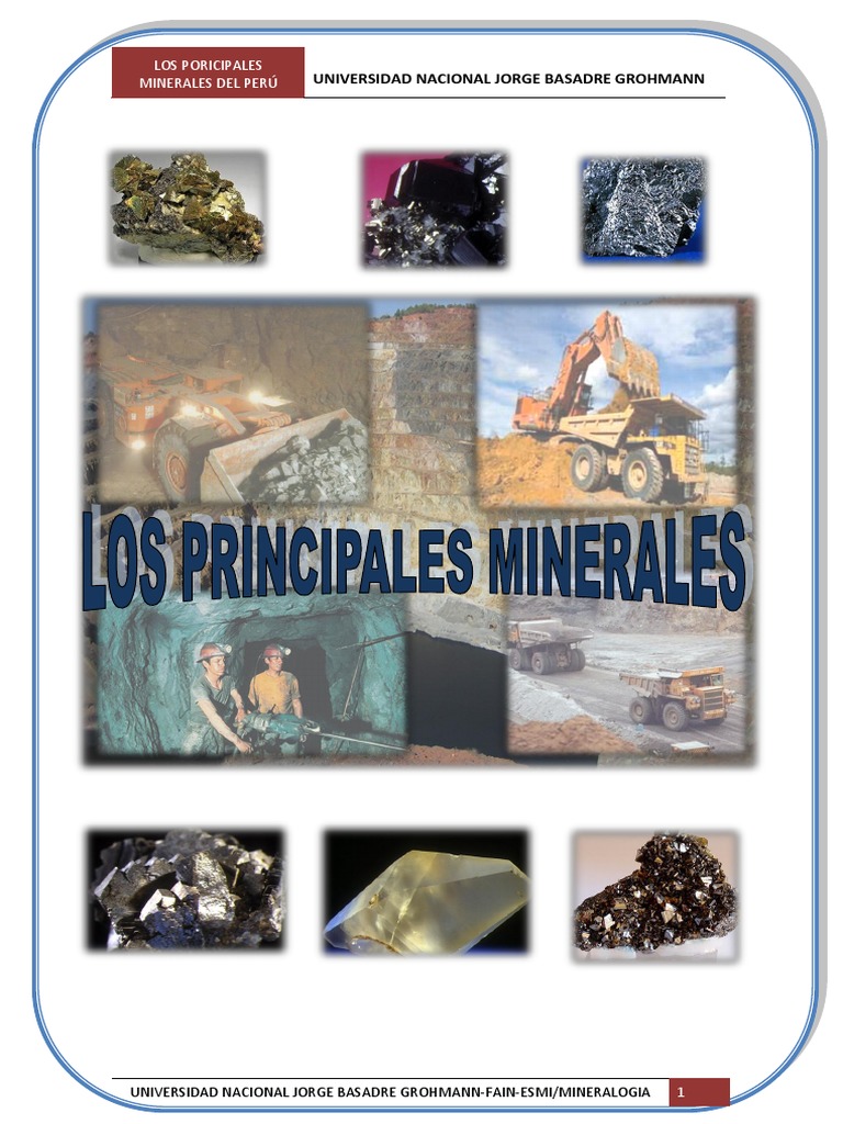 Minerales Del Peru Parte 1 | PDF | Minerales | Cobre