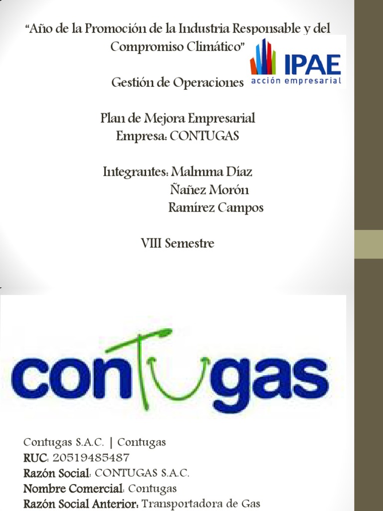 Contugas: Compromiso y Expansión en Gas Natural | PDF | Perú | Servicio ...