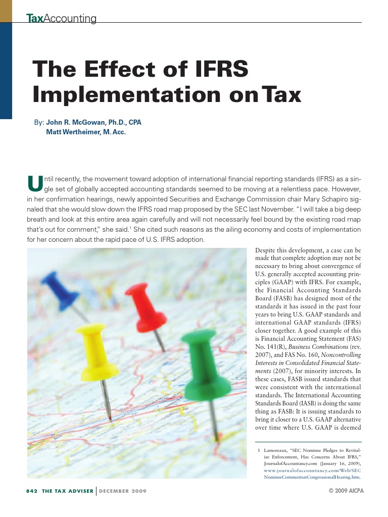 The Effect of IFRS Implement Ion of Tax | PDF | Financial Accounting ...