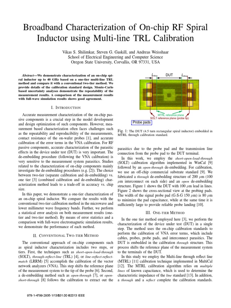2013 Broadband Characterization of On-Chip RF Spiral Inductor Using ...