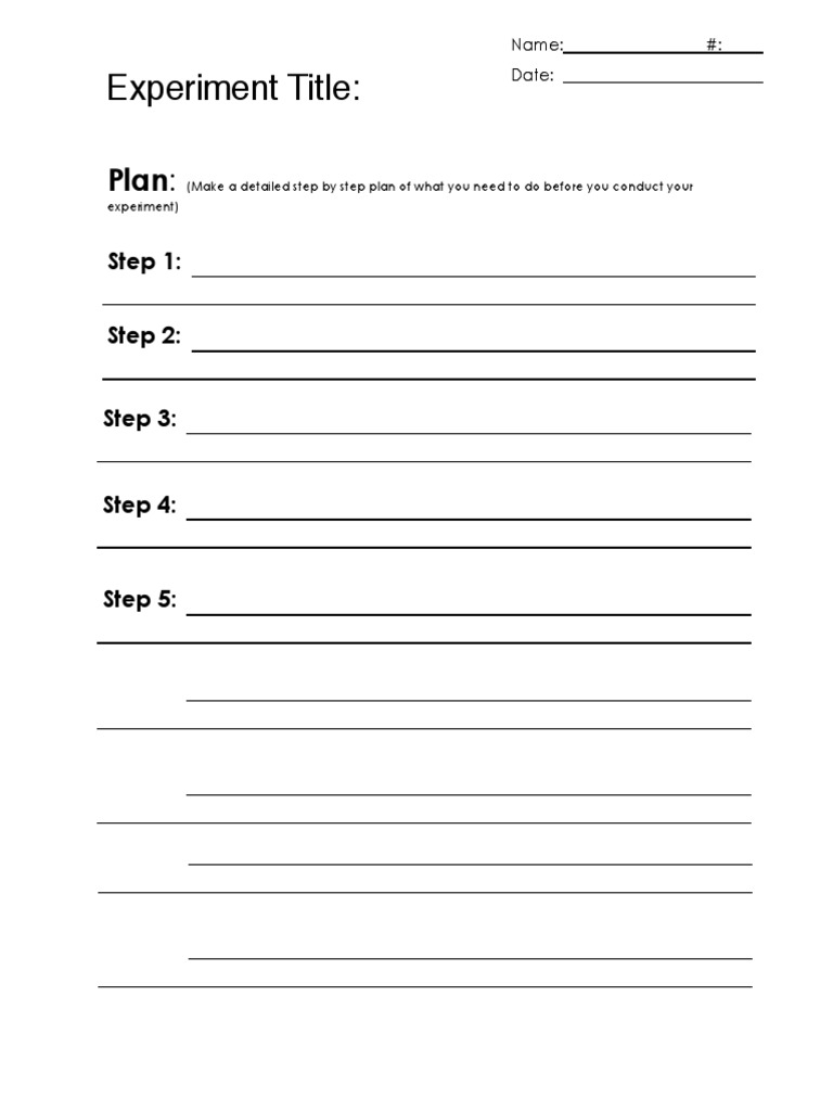 Scientific Method Graphic Organizer | PDF