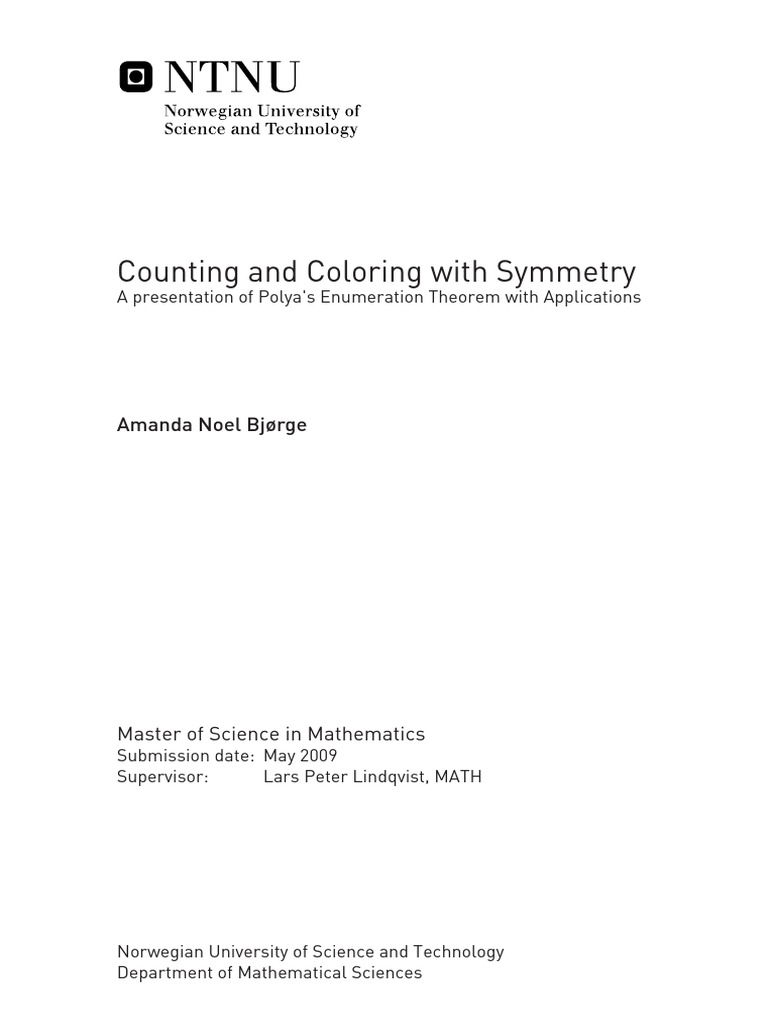 Polya's Counting | PDF | Permutation | Group (Mathematics)