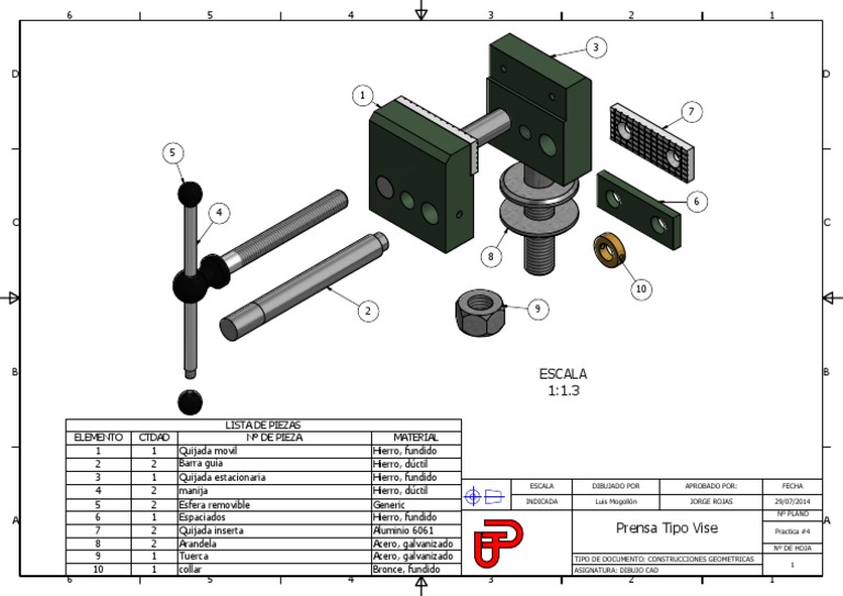 Plano de Explosion Modelado | PDF