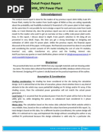 Solar PV Project Report | PDF | Photovoltaic System | Solar Energy