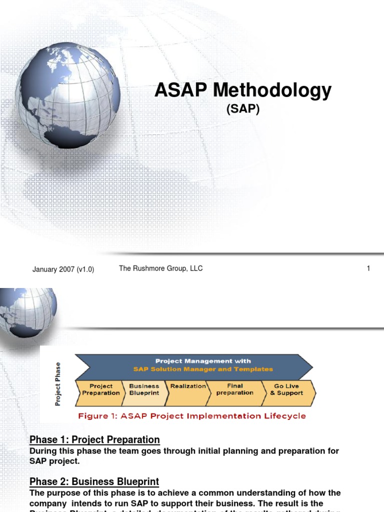 Overview of ASAP Methodology in SAP | PDF | Invoice | Delivery (Commerce)