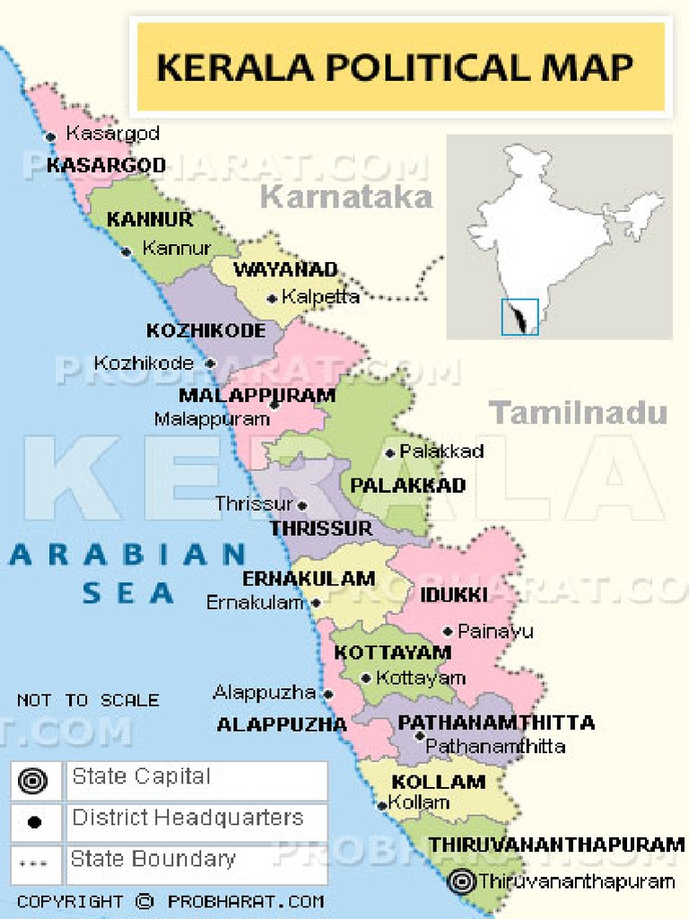 Kerala Political Map | PDF