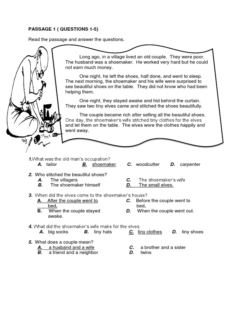 Mother Teresa Passage and Questions | PDF | Mother Teresa
