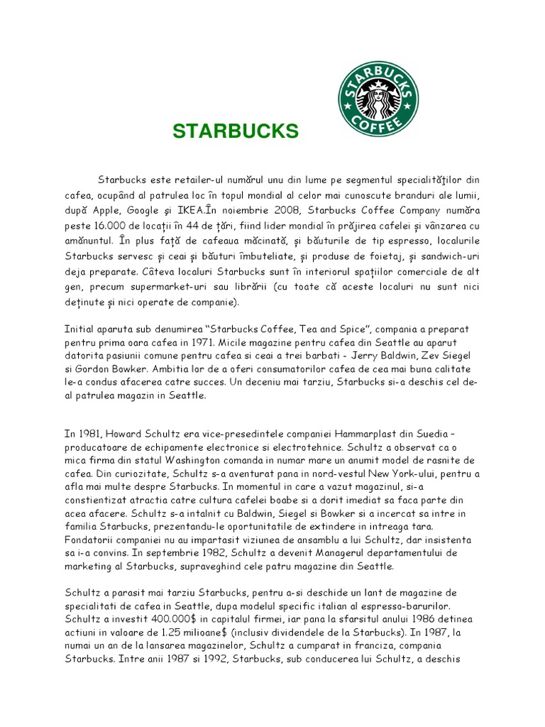 Starbucks | PDF