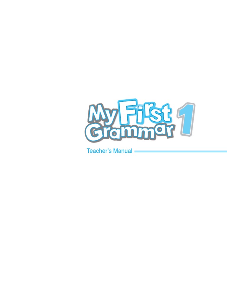 My First Grammar Teacher's Manual 1 | PDF | English Language | Alphabet