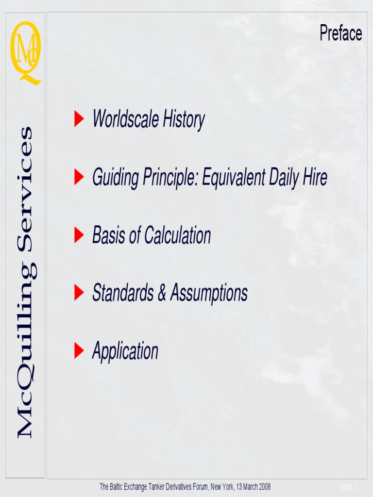 An Overview of Worldscale and its Role in Calculating Tanker Freight ...