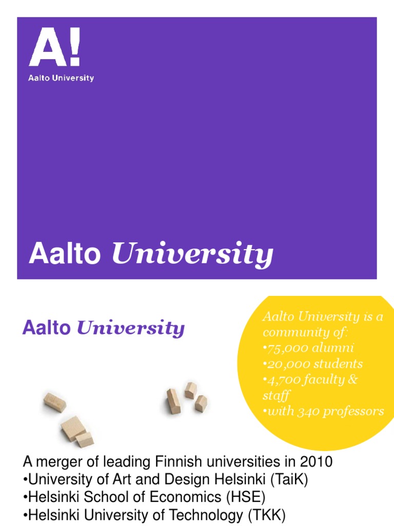Aalto University School of Arts Design and Architecture Presentation ...