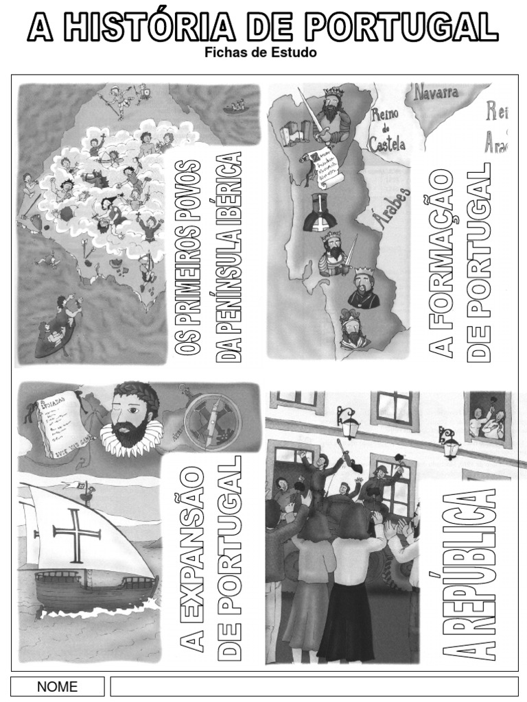 A História de Portugal - Fichas de Estudo | PDF | Ciências Sociais