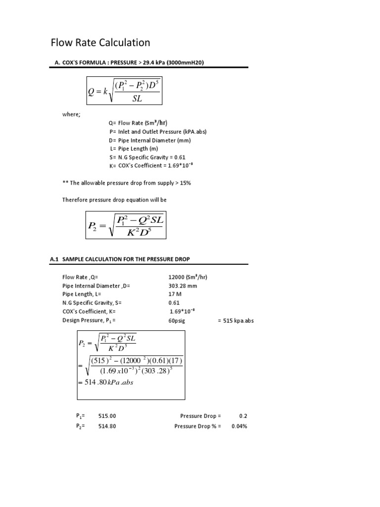 Flow Rate Calculation | PDF | Teaching Methods & Materials | Science ...