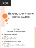 Reading and Writing Philippine Money | PDF