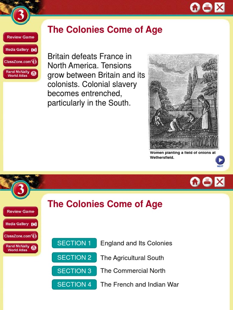 Chapter 3 - The Colonies Come of Age | PDF | Thirteen Colonies | Slavery